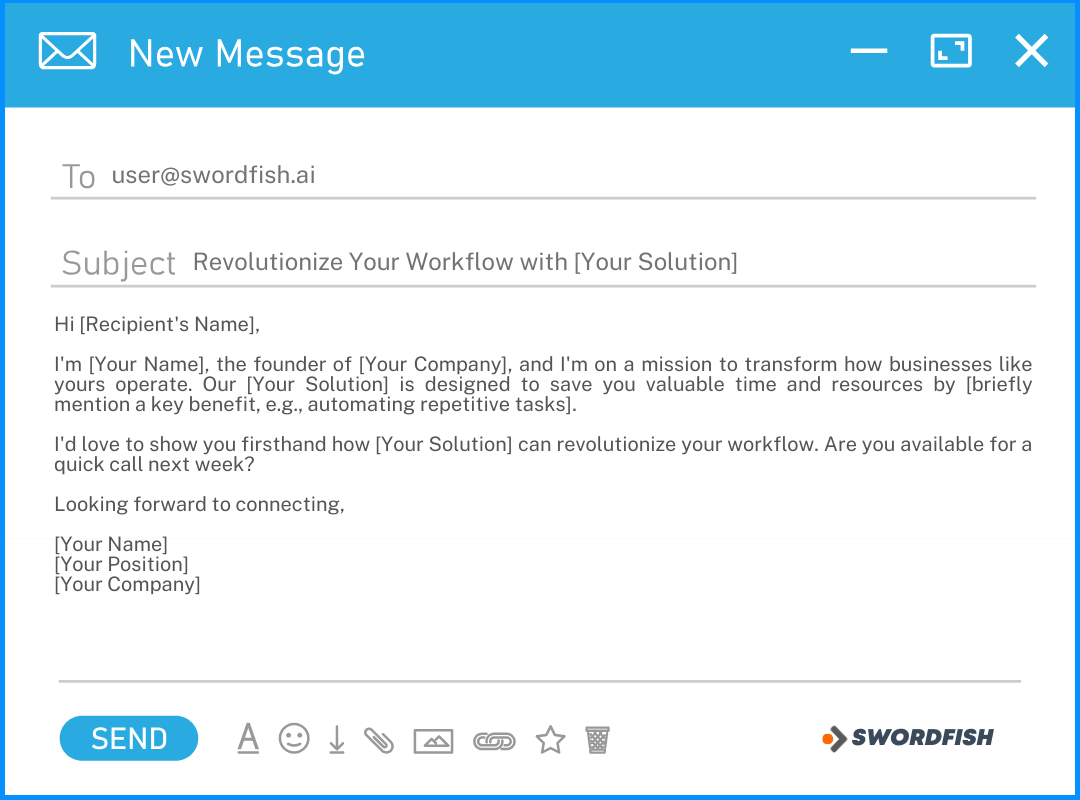 12 Cold Email Examples for Lead Generation and Sales Outreach - Swordfish