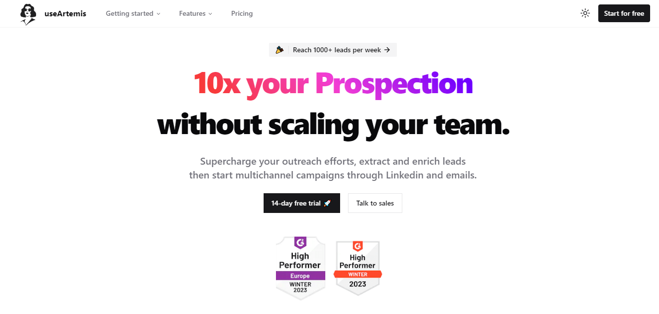 useArtemis Pricing: Plans and Features for Lead Generation - Swordfish