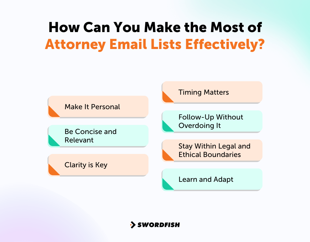 Attorney Email List: Step into the Legal Industry Effectively - Swordfish